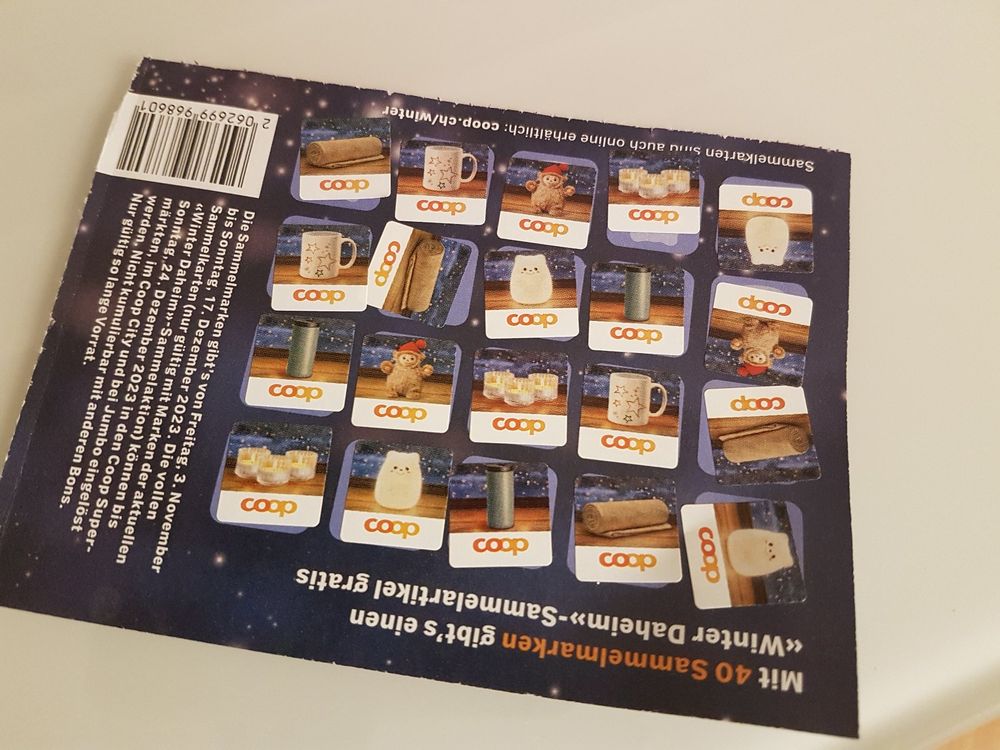 1 Coop "Winter Daheim" Sammelkarte à 40 Punkte (Neu (gemäss Beschreibung)) in Basel für CHF 7 ...