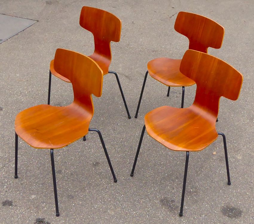 4 schöne original ARNE JACOBSEN FRITZ HANSEN 3103 Stühle (Gebraucht) in ...