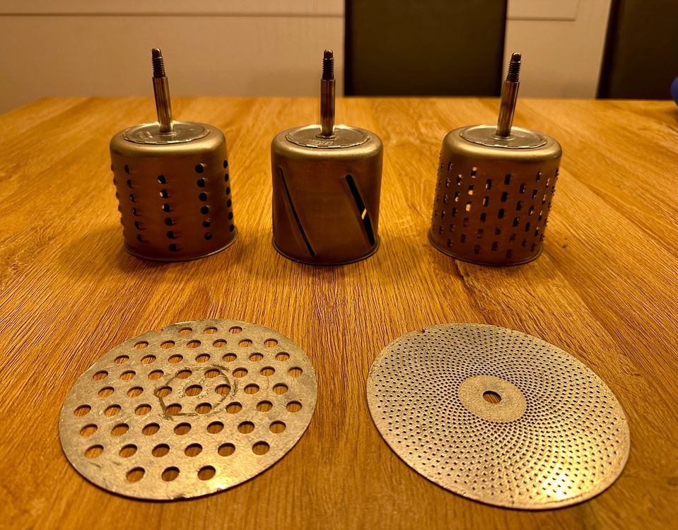 Massive Vintage Zyliss-Raffel mit 3 Trommeln und 2 Scheiben (Gebraucht ...