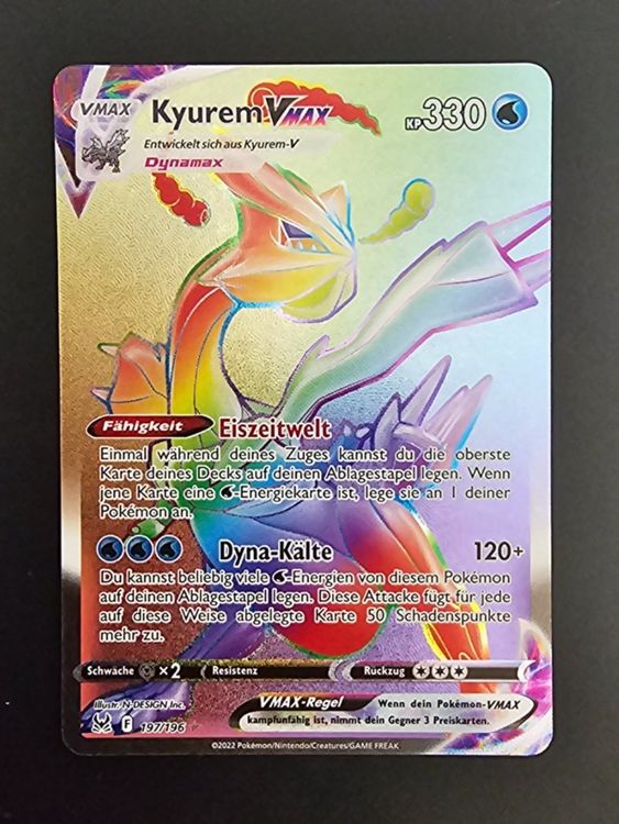 Kyurem VMax Rainboow ab1fr (DE) (Neu (gemäss Beschreibung)) in Arbon ...