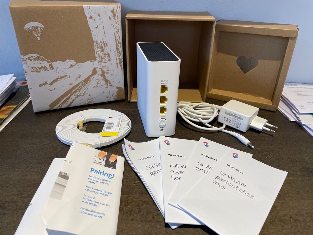WLAN-Box 2 Swisscom (Gebraucht) in Schafhausen i.E. für CHF 55 – mit ...