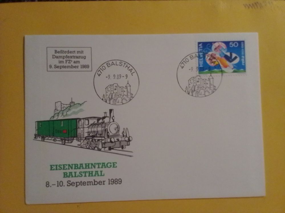 Sonderbrief Eisenbahn Tage BAlsthal 1988 (B) (Gebraucht) in Küttigen ...
