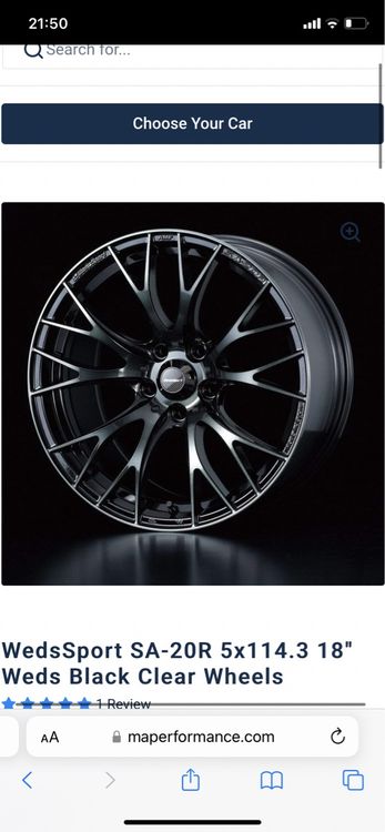 WedsSport / SA 20R 18“ Räder Subaru Impreza Sti 2005 | Kaufen auf Ricardo