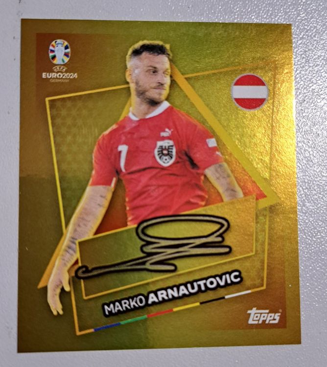 Topps Euro 2024 Marko Arnautović Gold AUT SP | Kaufen auf Ricardo
