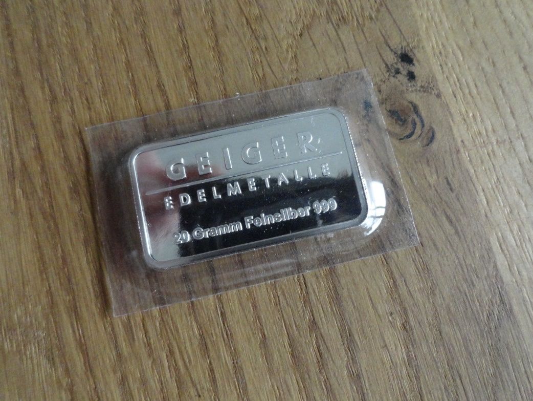 Silberbarren 2 unzen, 20 gramm und 2x 10 gramm (Neu und ...