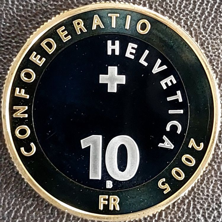 10 Fr. Gedenkmünze 2005 pp Jungfrau / aus Münzsatz (Neu (gemäss Beschreibung)) in Arch für CHF ...