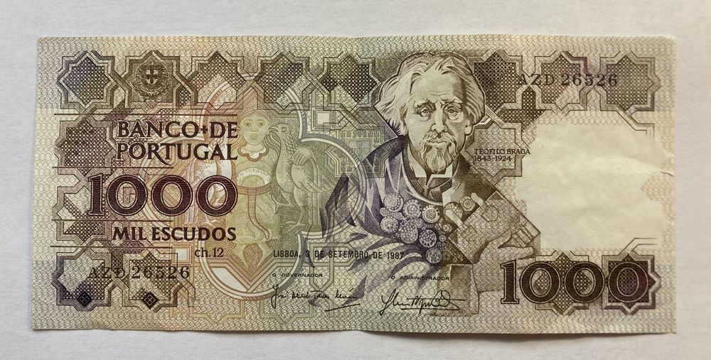 1000 Escudos-Note 1987 | Kaufen auf Ricardo