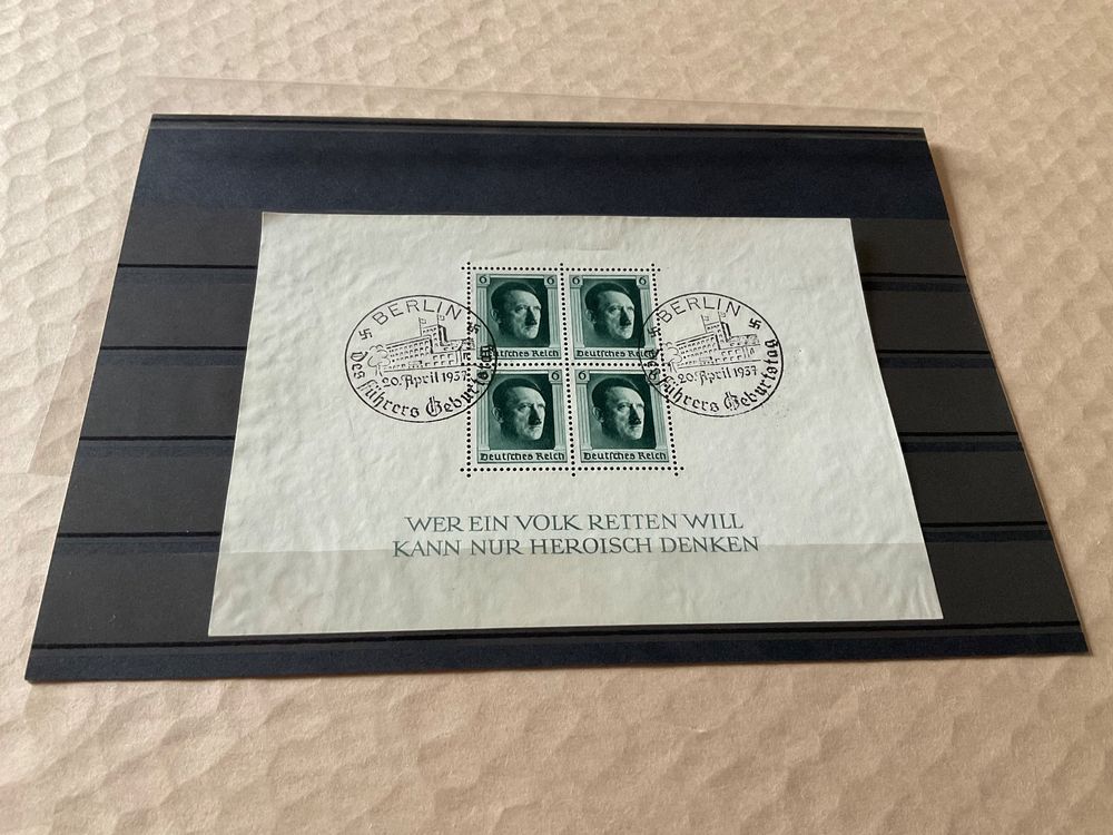 DER FÜHRERS GEBURTSTAG SELTENE DEUTSCHES REICH 4ER BLOCK | Kaufen auf Ricardo