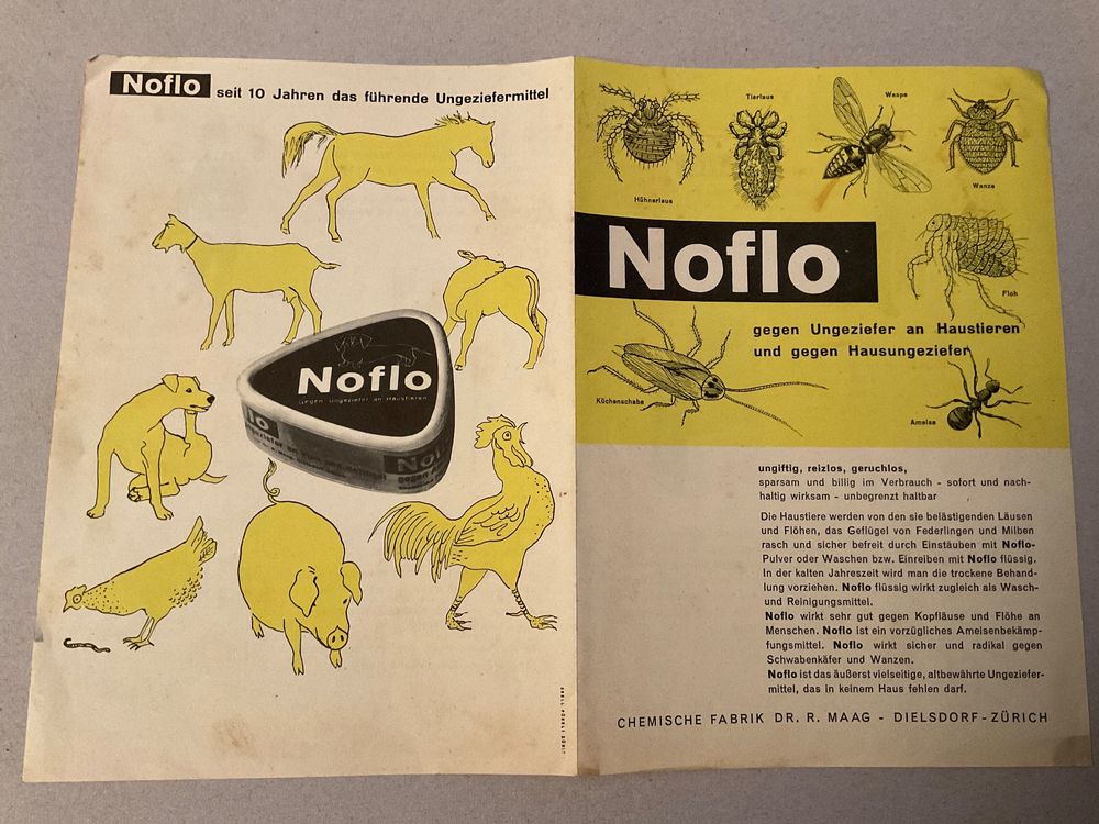 Noflo Ungeziefermittel Prospekt Maag Dielsdorf (Gebraucht) in Tecknau für CHF 6 – mit Lieferung ...
