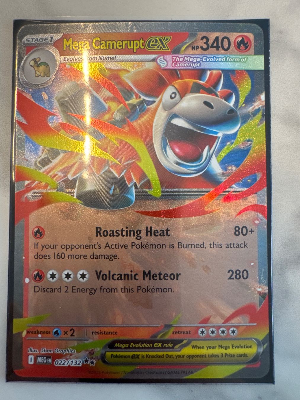 Mega Camerupt ex MEG022 EN - Mega Evolutions Pokemon (Neu (gemäss ...