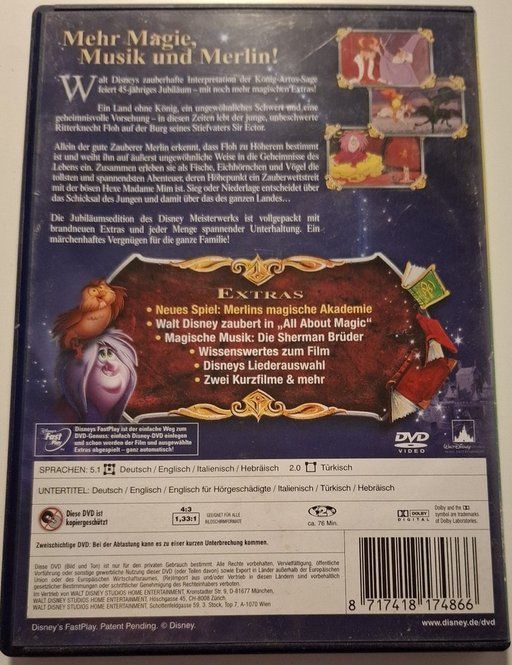 Die Hexe und der Zauberer - Merlin & Mim (D/E/I/He/Tr) ©1963 (Gebraucht ...