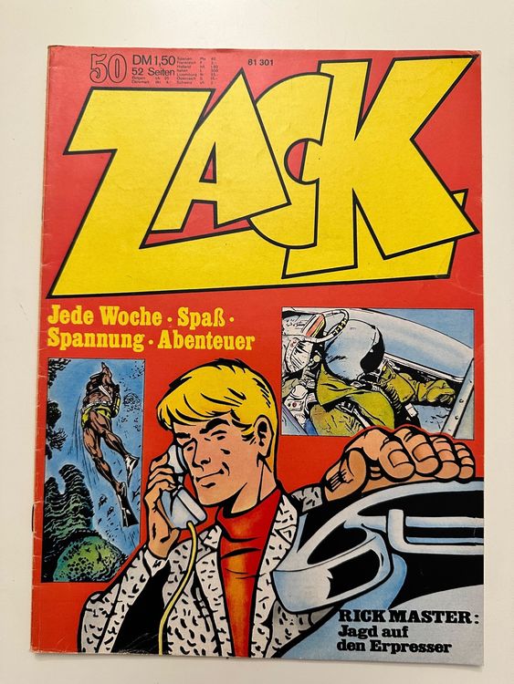 Rarität Zack Comics 50 von 1972 (Gebraucht) in Münsingen für CHF 10 ...