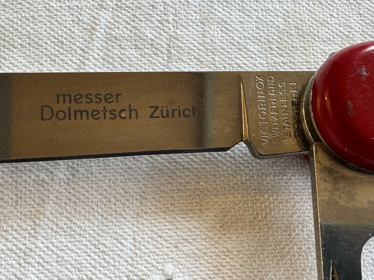 Couteau Victorinox Sackmesser Messer Dolmetsch Zürich (D'occasion) à ...