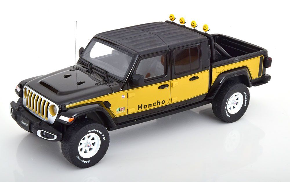 JEEP GLADIATOR HONCHO 2020 SCHWARZ/GOLD 1:18 GT-SPIRIT (Neu und ...
