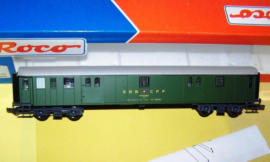 AKU Roco 45099D Gepäckwagen 92-33 002-3, Schweizer SOSE, OVP | Kaufen ...