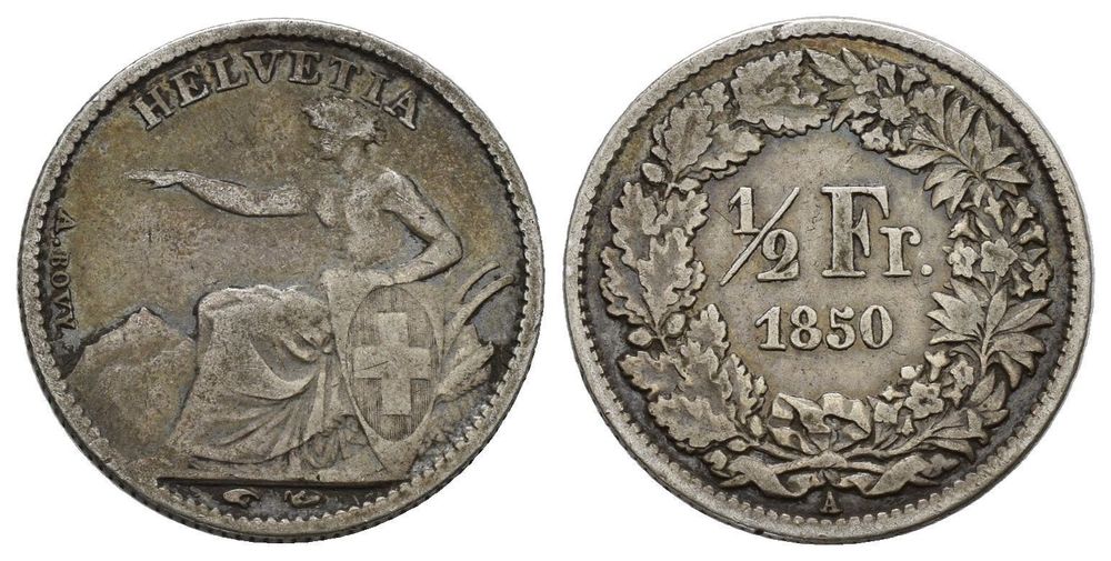 50 Rappen 1850 , /181/ (Gebraucht) in Trimbach für CHF 108 – mit ...