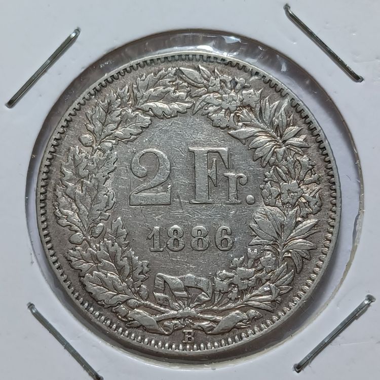 2 Franken 1886 ss (Gebraucht) in Pfäffikon ZH für CHF 30 – mit Lieferung auf Ricardo kaufen