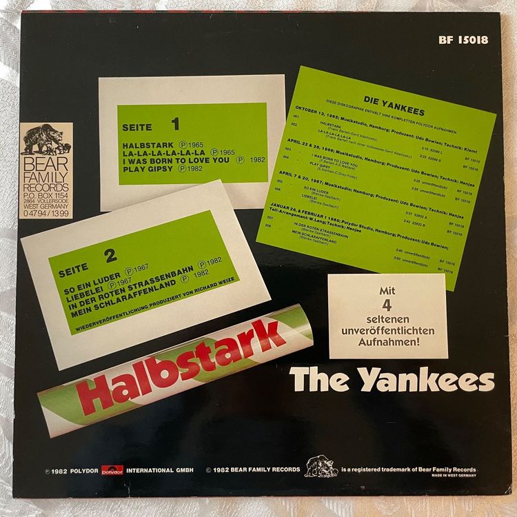 DIE YANKEES - Halbstark | Kaufen auf Ricardo