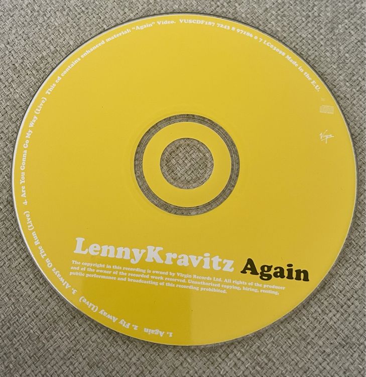 Lenny Kravitz - Again CD Single (Gebraucht) in Sargans für CHF 0.95 ...