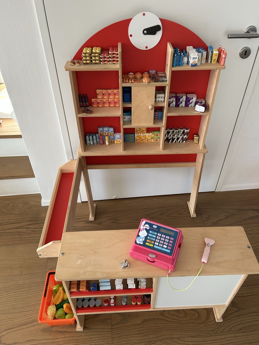 Schöne Kaufladen Mit Zubehör 69 Teilig Aldi Bilder