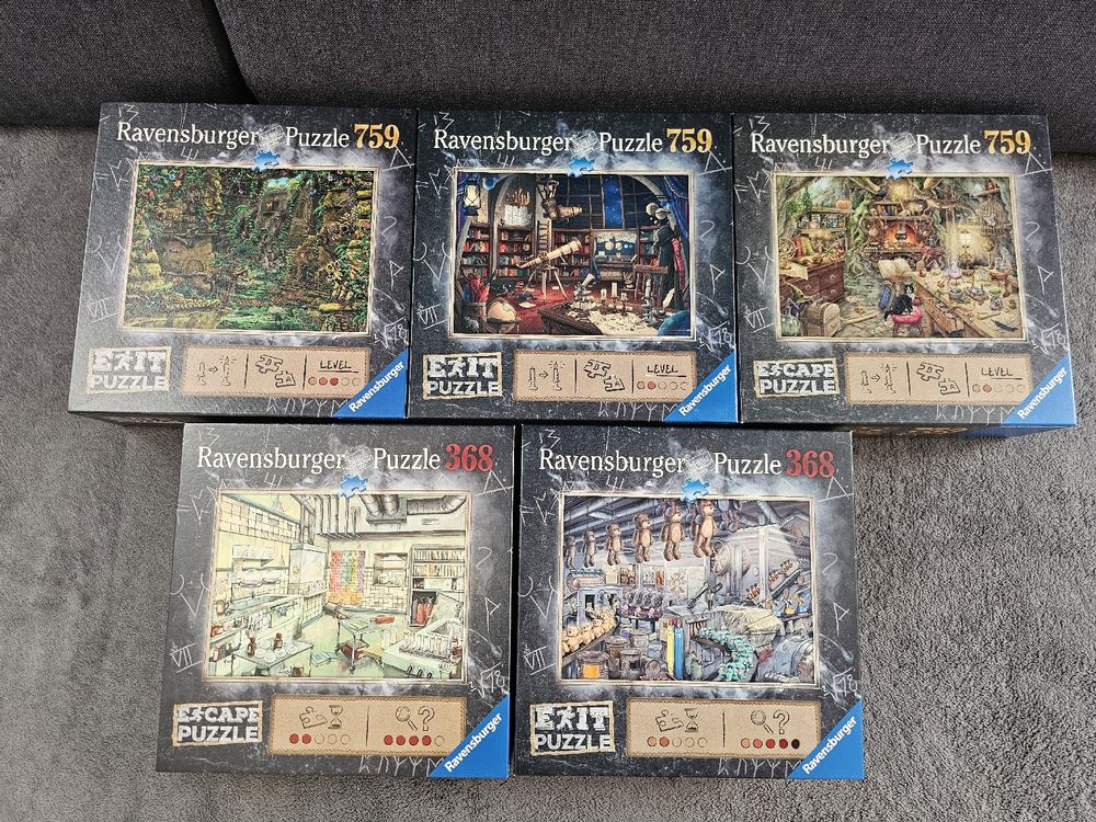 5 Escape Puzzle - Alle zusammen (Gebraucht) in Oberwangen b. Bern für ...