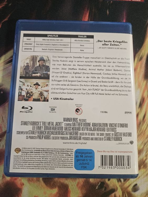 Full Metal Jacket - Blu-ray - Stanley Kubrick Film (Gebraucht) in Liestal für CHF 14.9 – mit ...