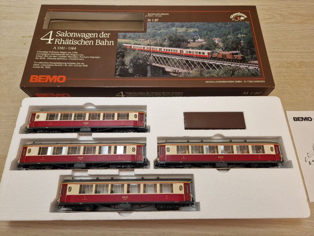Bemo 3272/S Set Salonwagen RhB H0m | Kaufen auf Ricardo