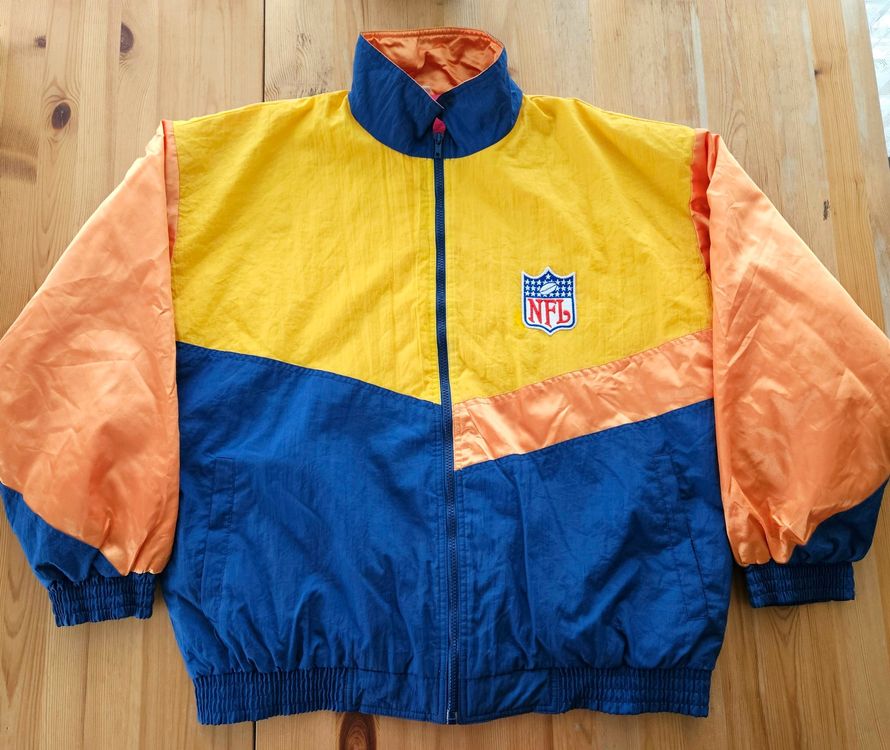Vintage Jacke NFL Gr. L American Football retro colorblock (Gebraucht ...