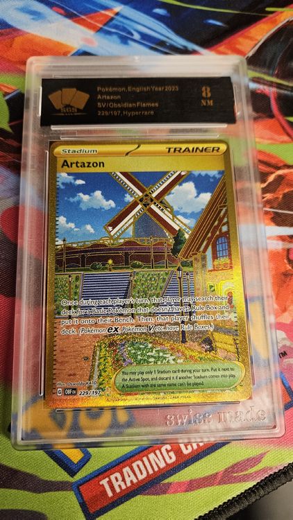 Pokémon Karte Artazon 229/197 Hyper Rare Gold SGS 8 NM (Neu (gemäss ...