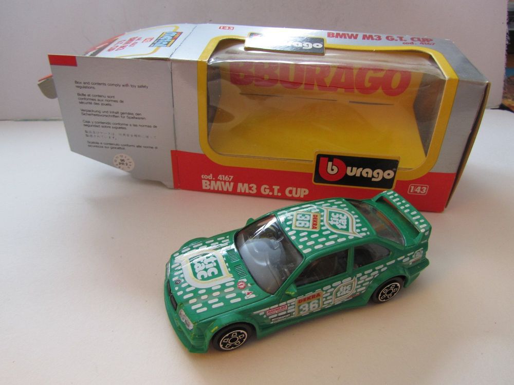 BMW M3 GT Cup, Burago, 1:43 (Gebraucht) in für CHF 6 – mit Lieferung ...