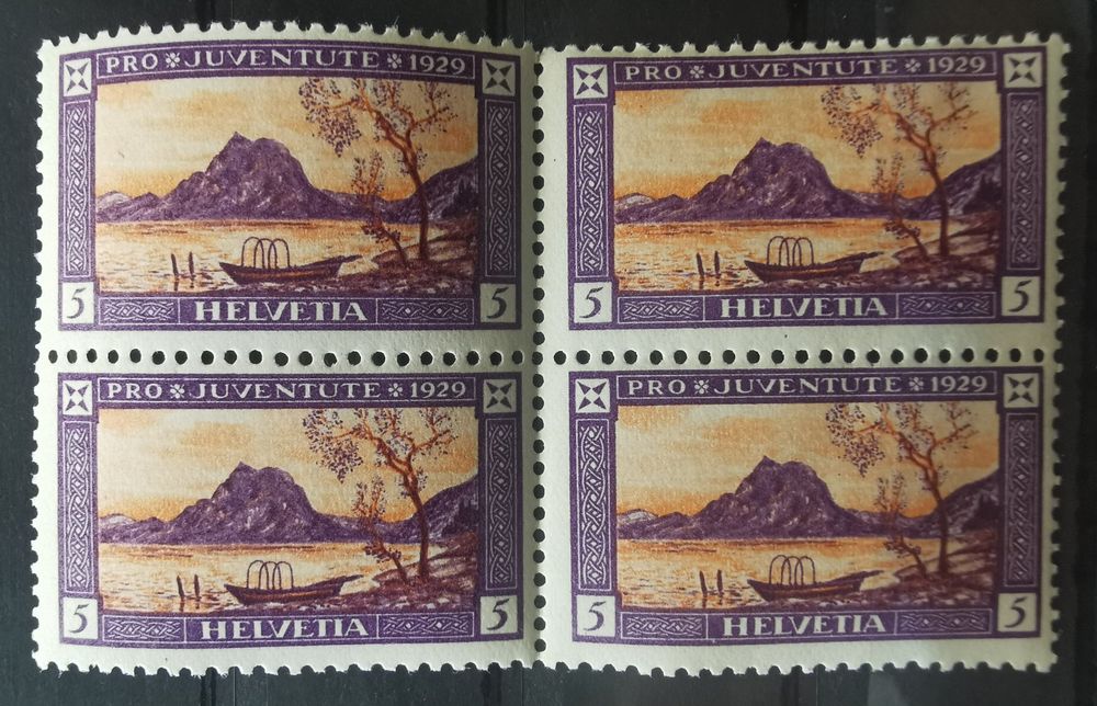 SR7 Bloc 4 Timbre Suisse Non Oblitere 1929 PJ (Gebraucht) in Cousset für CHF 0.95 – mit ...