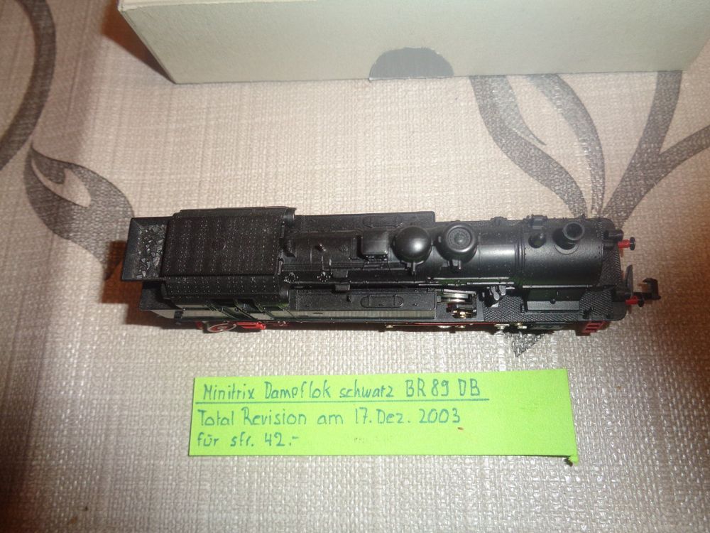 Minitrix Dampflok Schwarz BR 89 DB (Gebraucht) in Olten für CHF 51 – mit Lieferung auf Ricardo ...