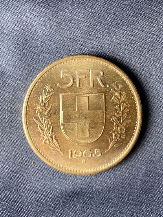 5 Franken Silbermünze Jahrgang 1965 (Gebraucht) in Embrach für CHF 9.9 – mit Lieferung auf ...