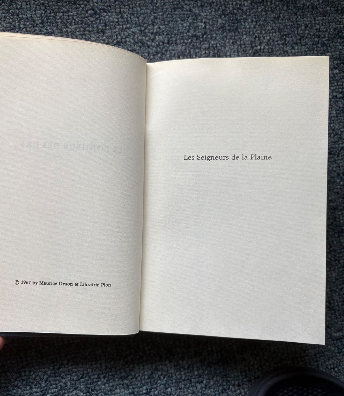 Livres anciens 15 volumes oeuvres de Maurice Druon 1965 (Gebraucht) in ...