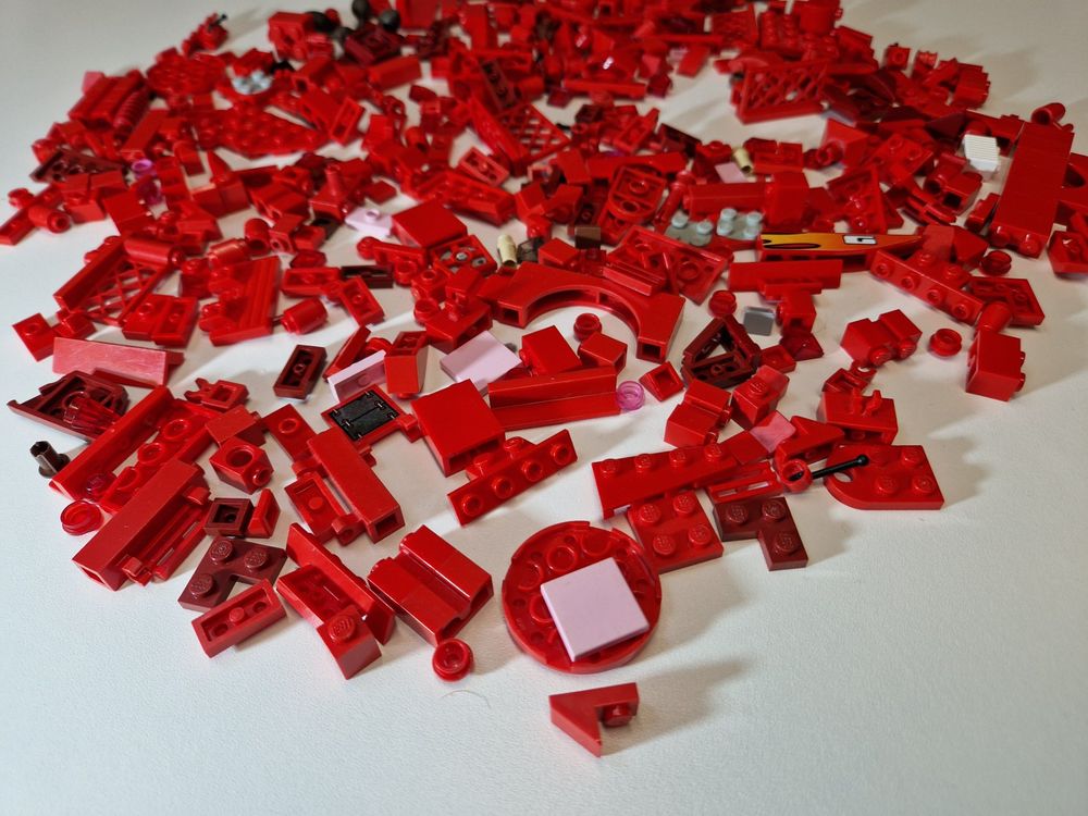 LEGO 440 Stk. Kleinteile Steine Bricks Rot | Kaufen auf Ricardo