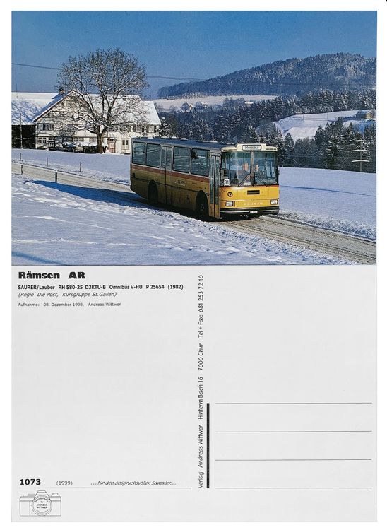 Rämsen Stein Appenzell Ausserrhoden Postauto SAURER RH580-25 | Kaufen ...