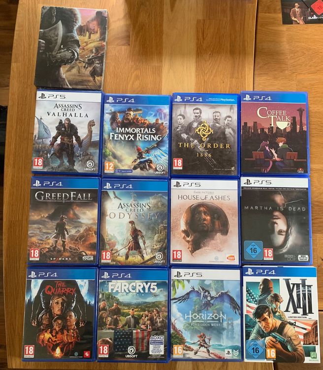 Lot de jeux PS5 - PS4 (D'occasion) à Muraz pour CHF 100 – avec ...
