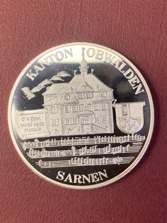 OBWALDEN-SARNEN - Silber 999 - 1 UNZE/ONCE - Polierte Platte | Kaufen auf Ricardo