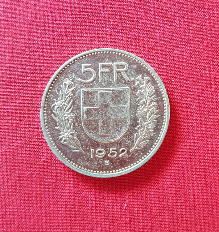 5 Franken 1952 - sehr gesuchte Münze ab nur 1.- Franken !! | Kaufen auf Ricardo