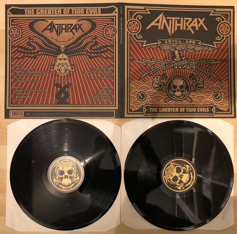 Anthrax The Greater Of Two Evils Vinyl Lp 1st Press RAR TOP (Neu und ...