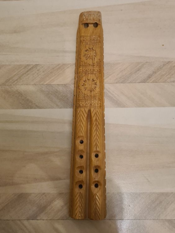 Vintage Handgeschnitzte Doppelflöte Dvojnice | Kaufen auf Ricardo