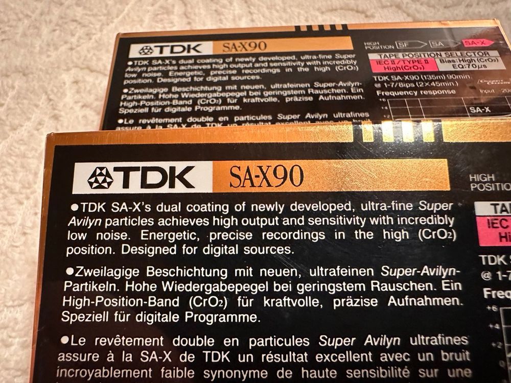 TDK SA-X 90 High Position Kassetten, 2 Stk. - Neu & OVP (Neu und ...