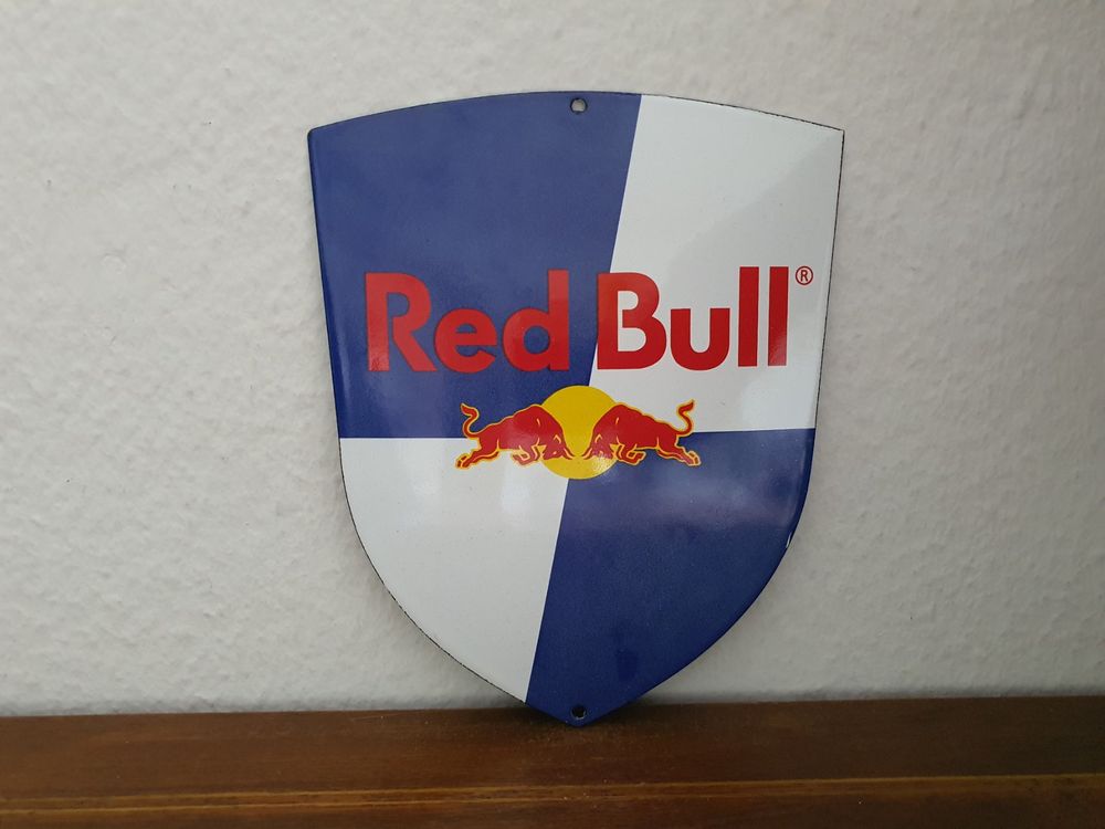 Emailschild Red Bull Logo Drink Emaille Schild Reklame Retro | Acheter ...