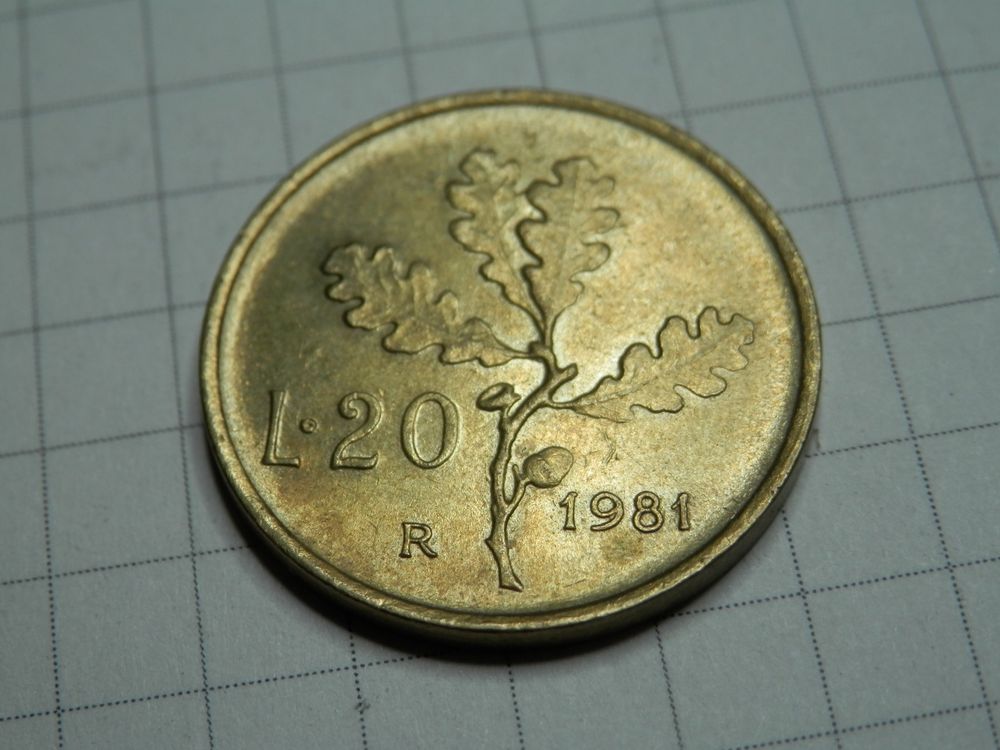 Italien 20 Lire, 1981 (D'occasion) à Weiach pour CHF 1 – avec livraison | Acheter sur Ricardo