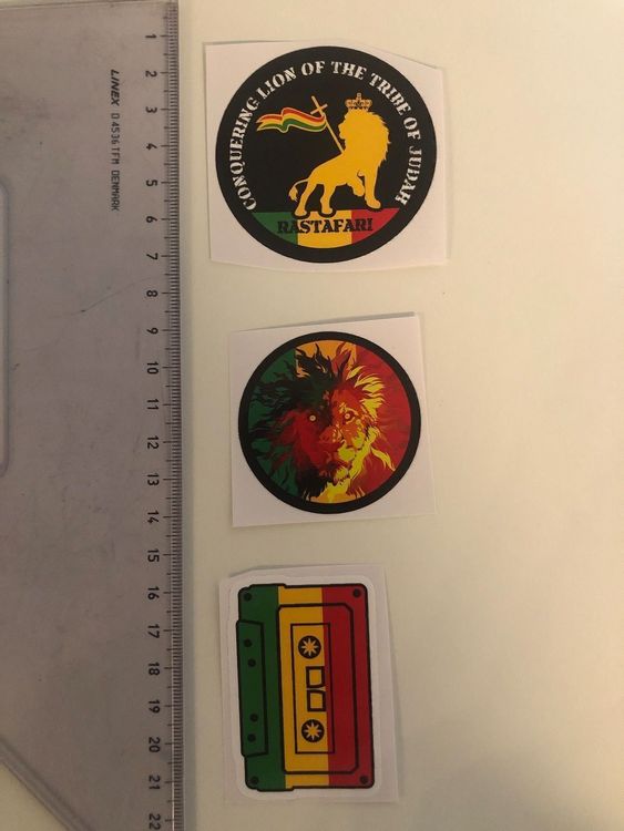 3X STICKERS RASTA RASTAFARI RARE | Kaufen auf Ricardo