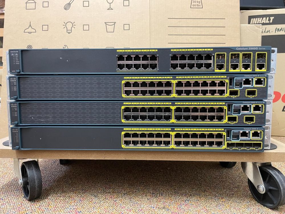 4x Cisco Switches Catalyst 2960-S und 2960-G Series (Gebraucht) in ...