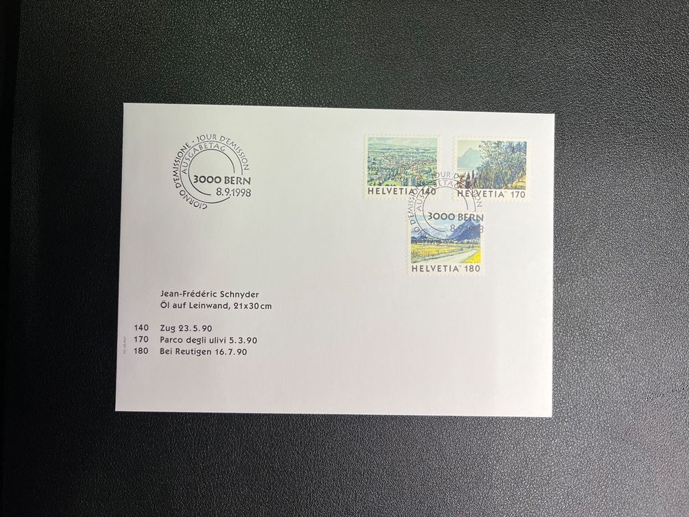 Schweiz FDC 1998 (Gebraucht) in oberrüti für CHF 0.6 – mit Lieferung auf Ricardo kaufen