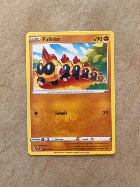 Carte Pokemon Falinks - Fusion Strike - EN (Gebraucht) in Vernayaz für ...