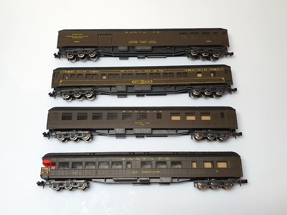 Wagons passagers Atlas - ATSF - 4 pièces (D'occasion) à pour CHF 29 ...
