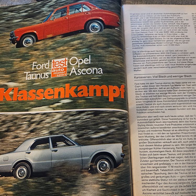 AMS /71 Opel Ascona Taunus BMW 2002 Baur Cabrio Wohnwagen xa (Gebraucht ...